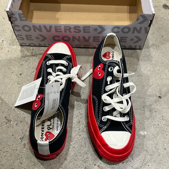 converse play | Shoes | Nwt Comme Des Garcons Play Converse Unisex Red ...
